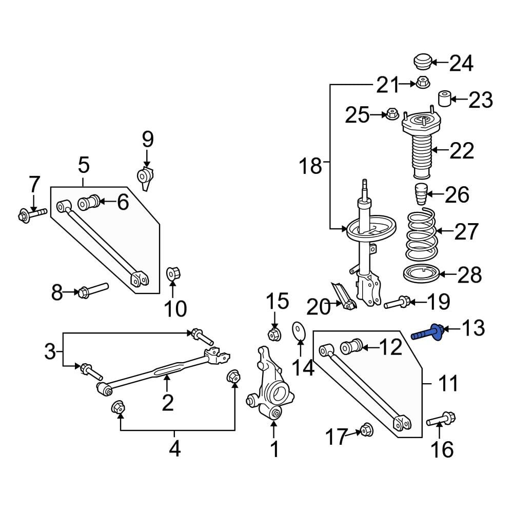 Toyota OE 484090E010 - Lateral Arm Bolt