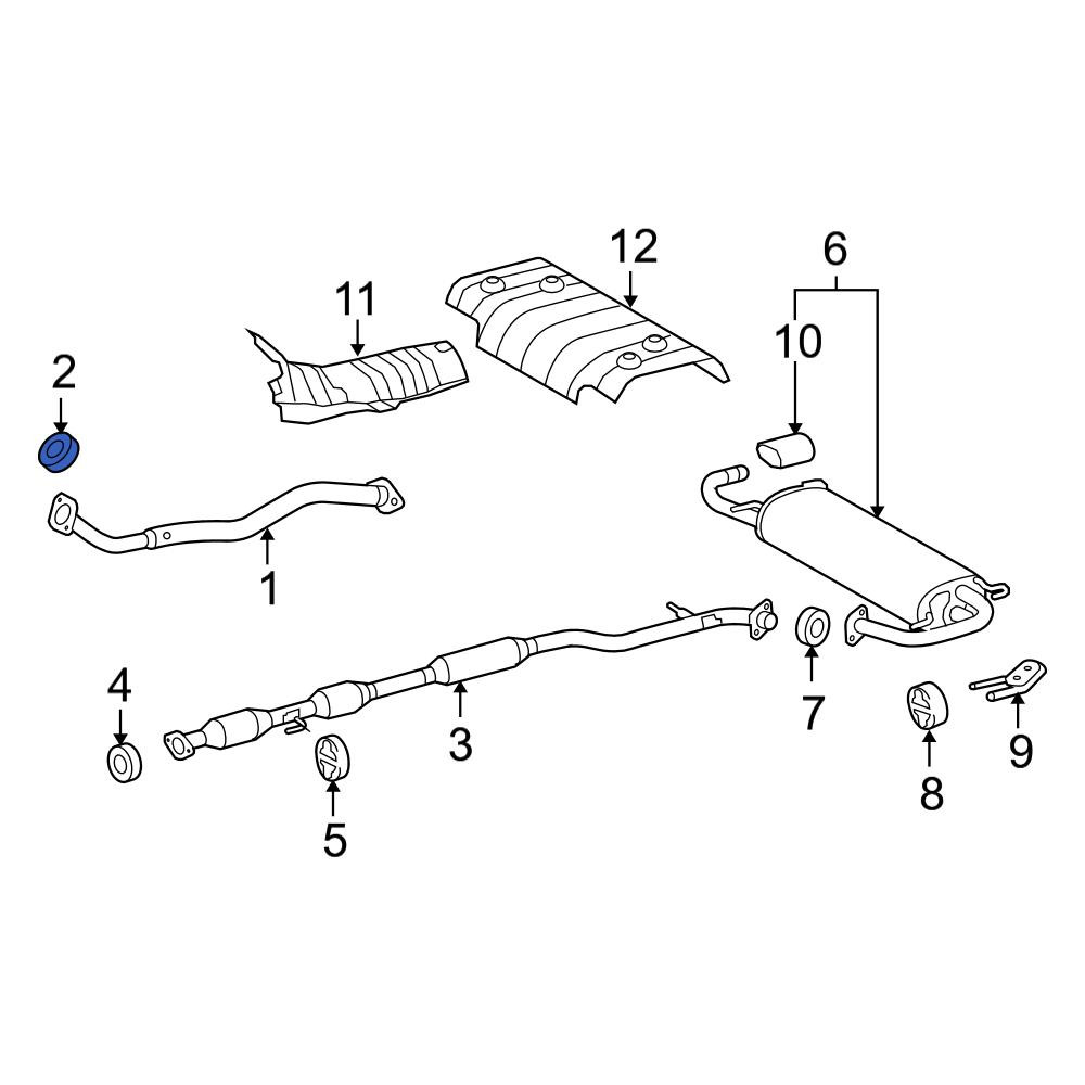 Toyota OE 9091706078 - Rear Catalytic Converter Gasket