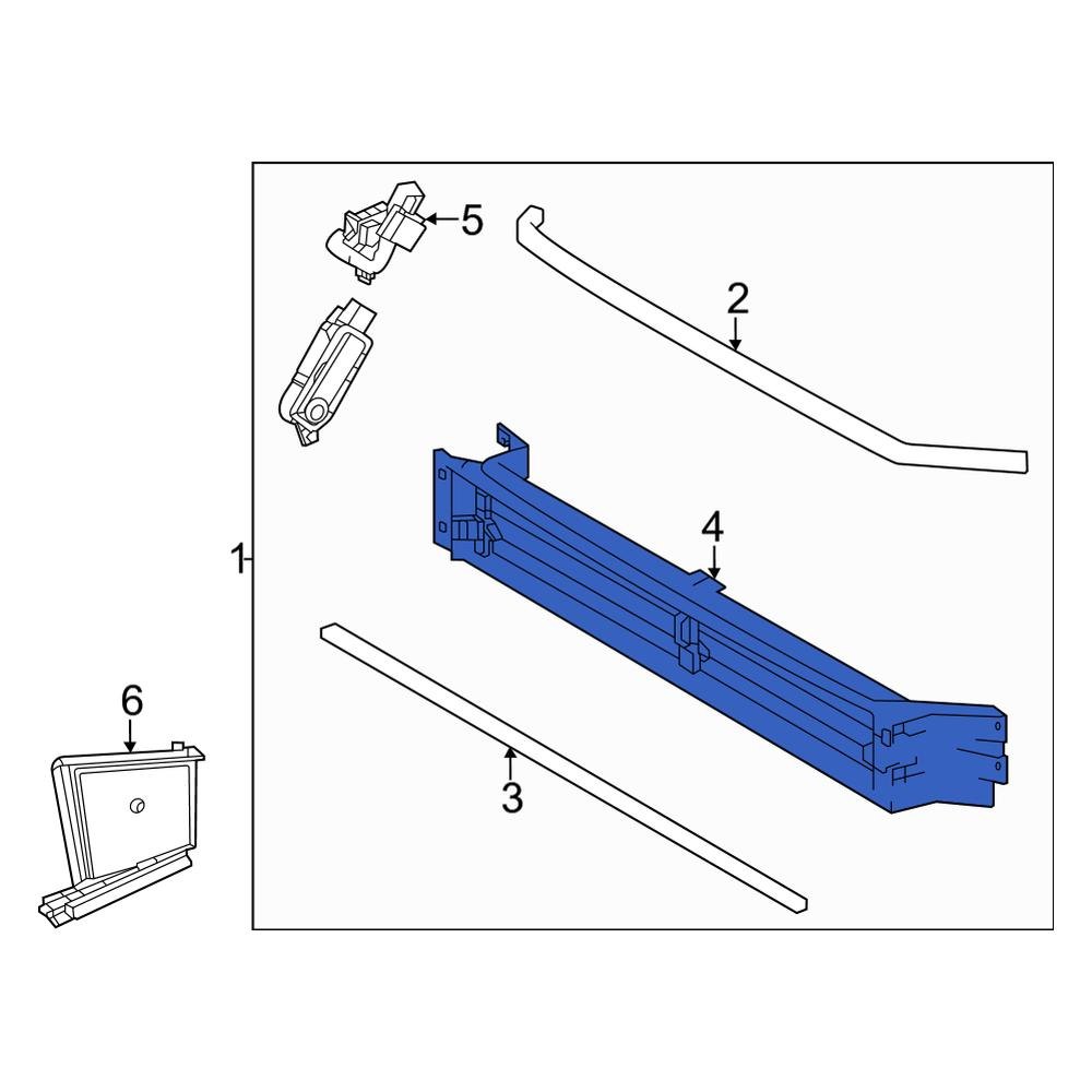 Toyota OE 530190R120 - Front Radiator Shutter Assembly