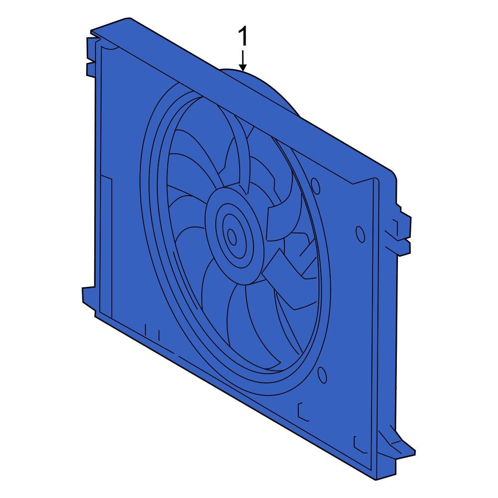 Toyota OE 16360F0060 - Engine Cooling Fan Assembly