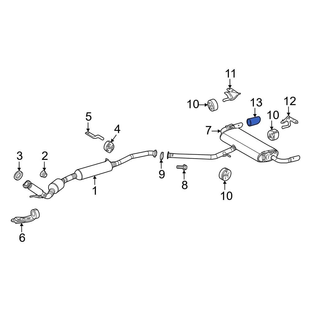 Toyota OE 1740825042 - Exhaust Tail Pipe Tip