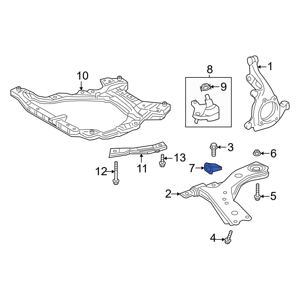 Toyota OE 4865706010 - Front Suspension Control Arm Bumper