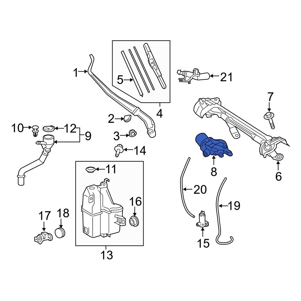Toyota OE 8511042260 - Windshield Wiper Motor
