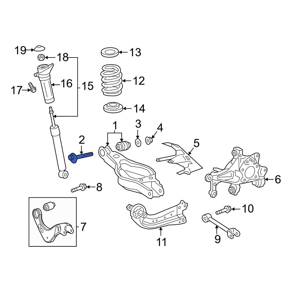 Toyota OE 4840906010 - Alignment Camber Adjusting Eccentric Bolt