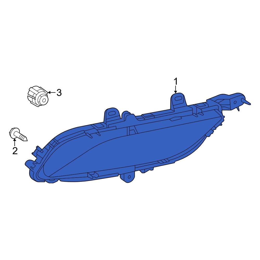 Toyota OE 8153148011 - Rear Right Back Up Light Lens