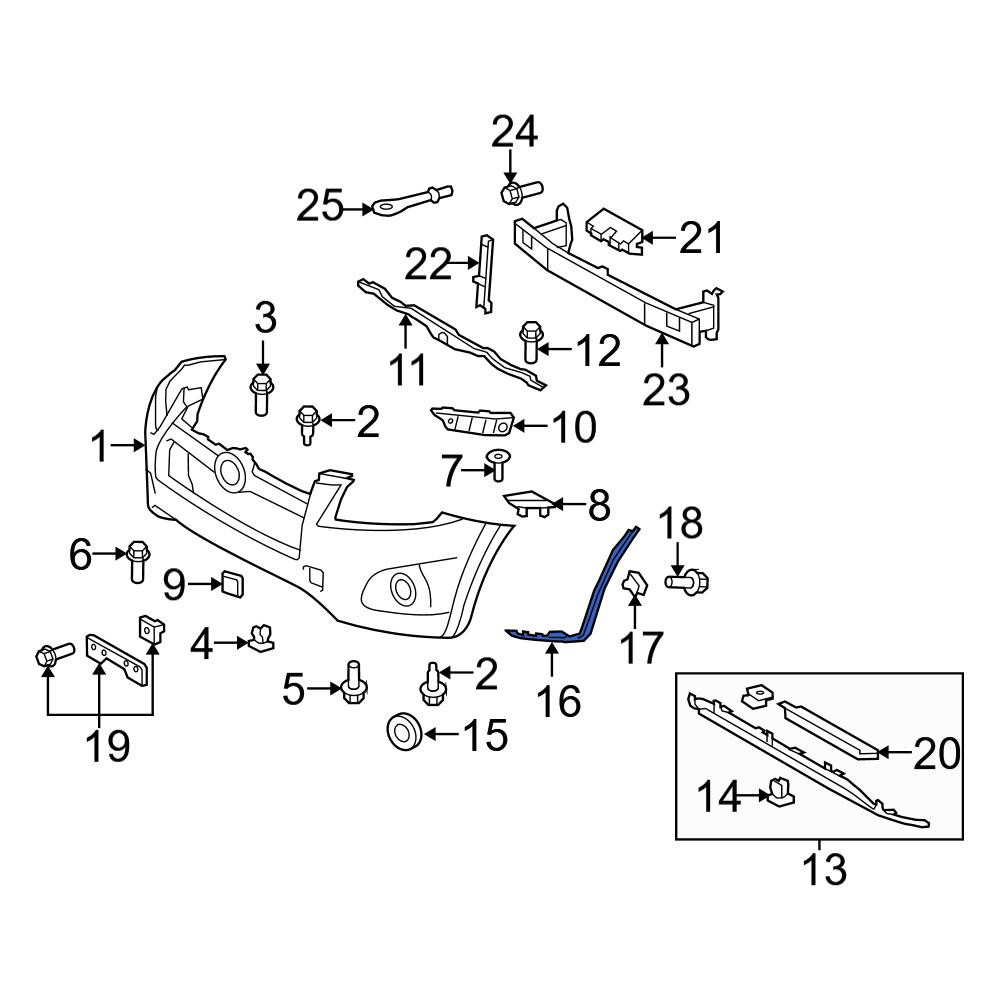 Toyota OE 526720R020 - Front Left Fender Flare