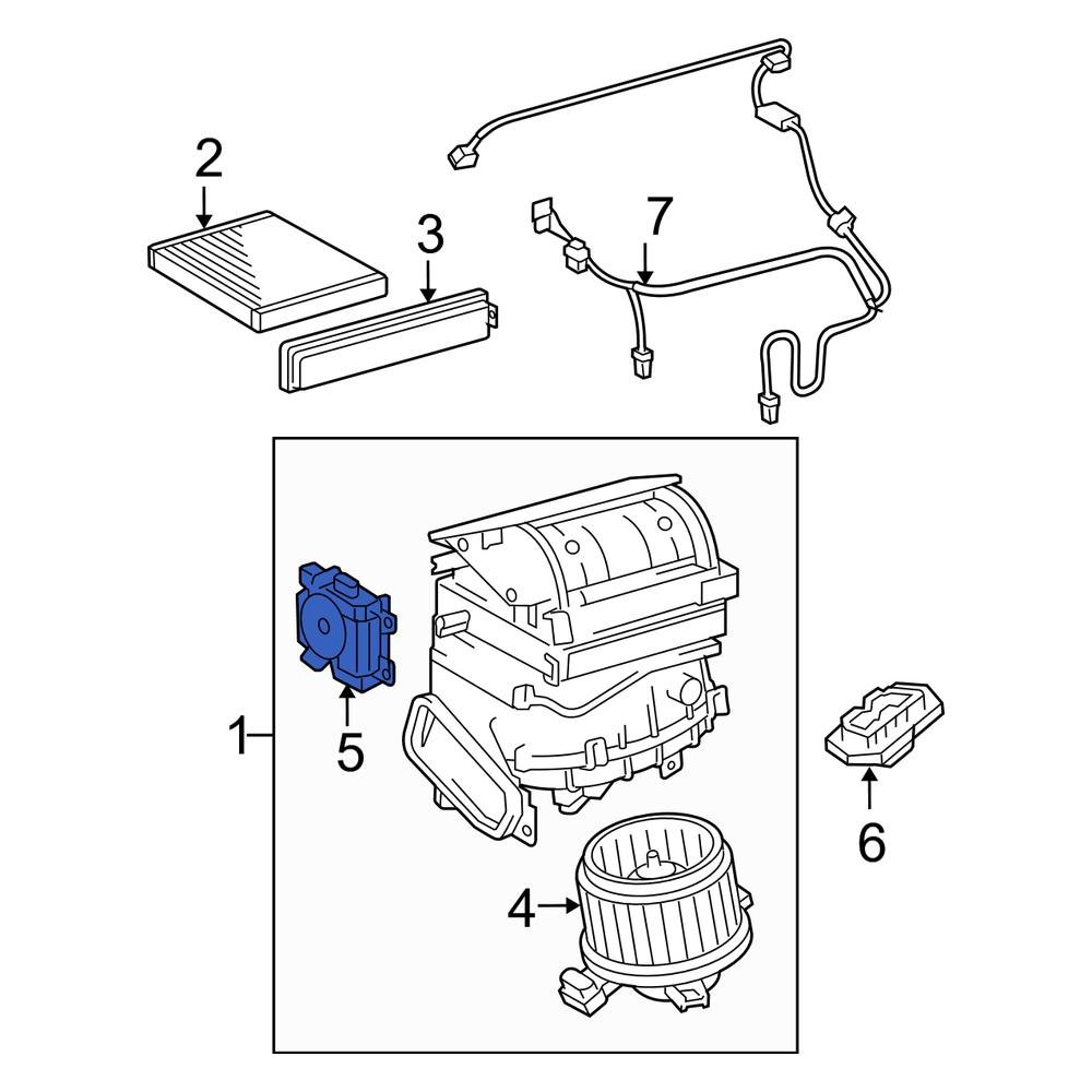 Toyota OE 8710602220 - HVAC Air Adjustment Control Motor