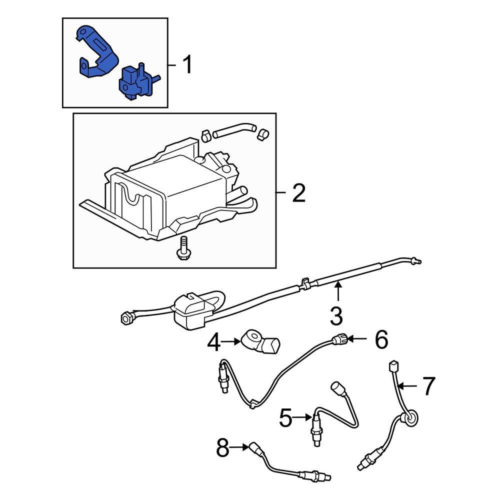 Toyota OE 2586031070 - Exhaust Gas Recirculation (EGR) Vacuum Delay Valve