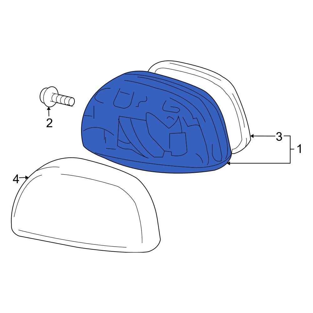 Toyota OE 8791042870 - Front Right Door Mirror