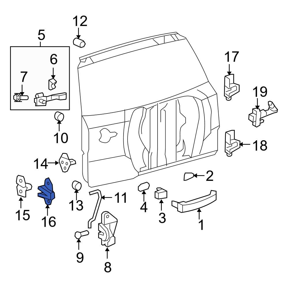 Toyota OE 694030R011 - Rear Door Stop