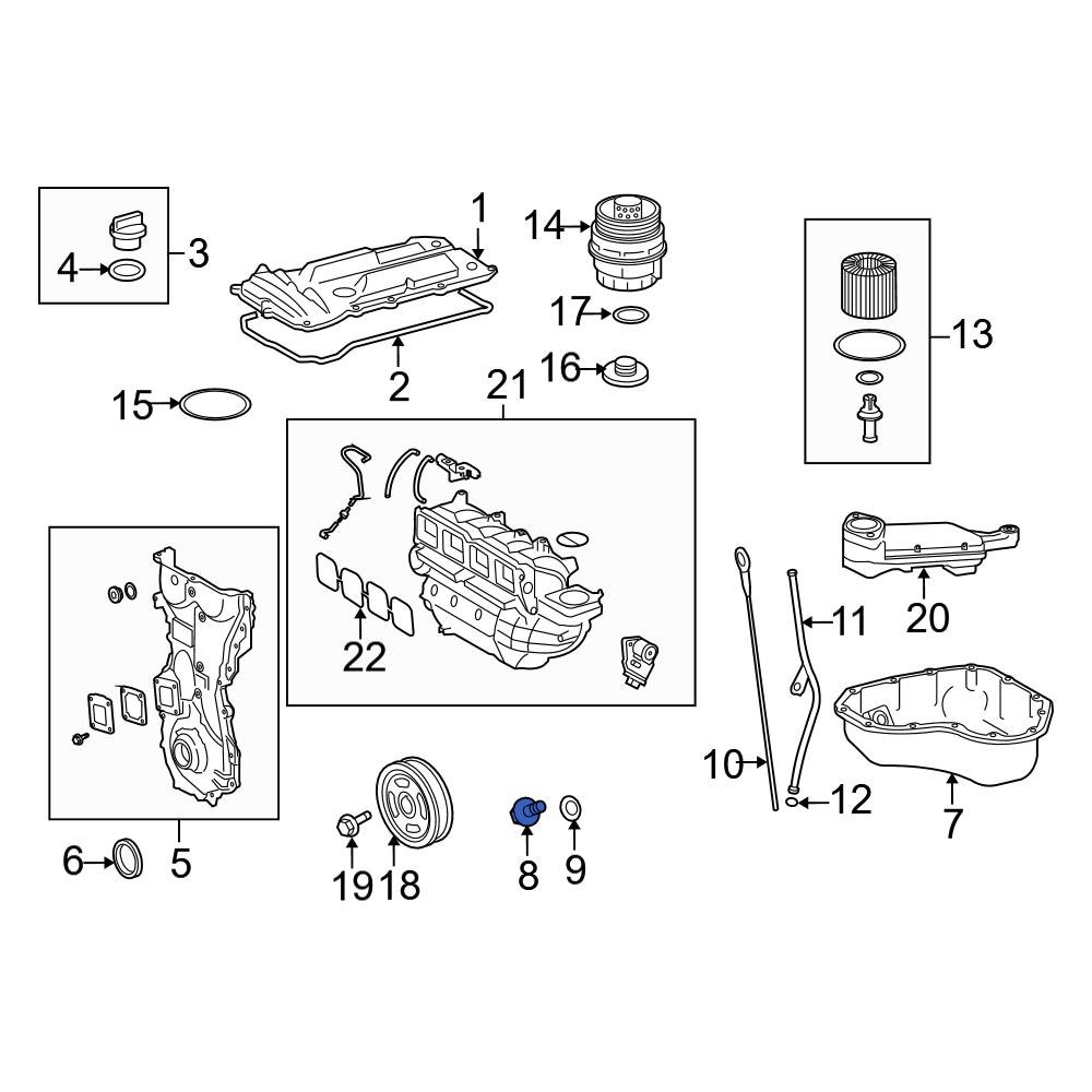 Toyota OE 9034112012 - Engine Oil Drain Plug
