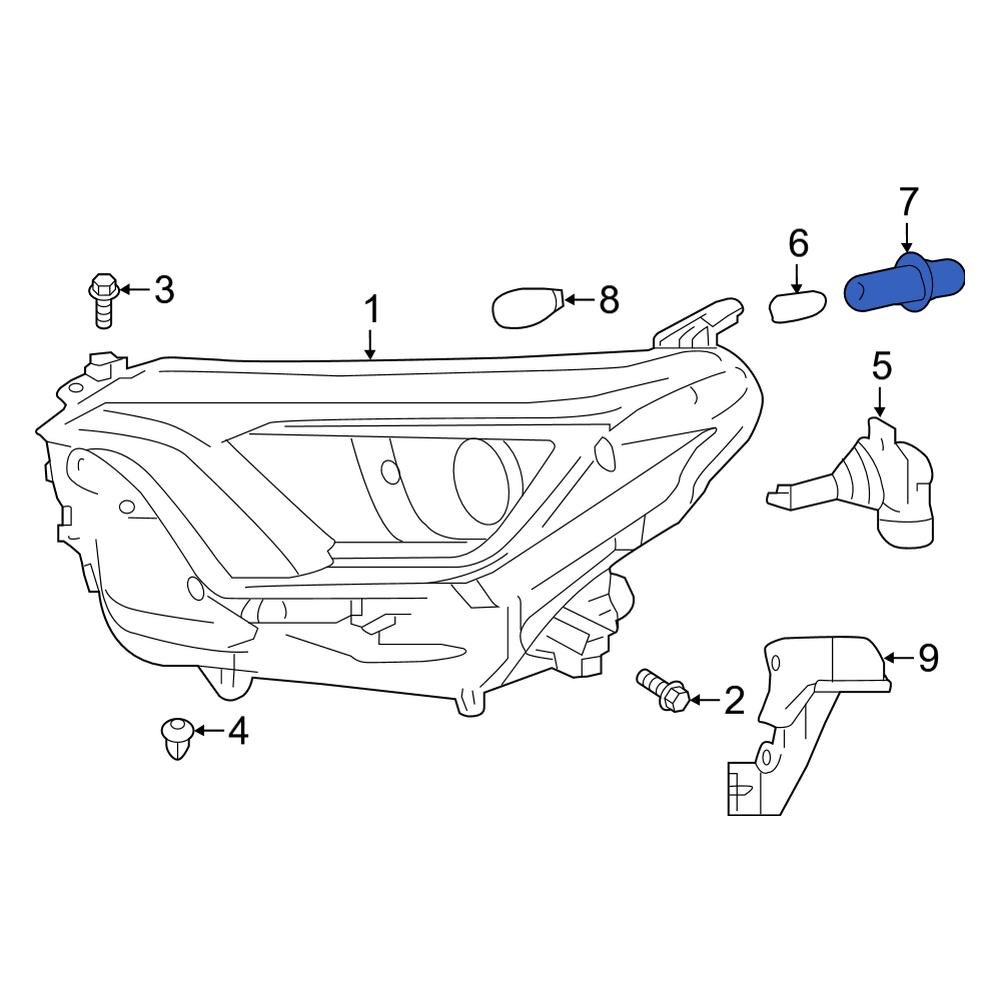 Toyota OE 8113822680 - Front Daytime Running Light Socket