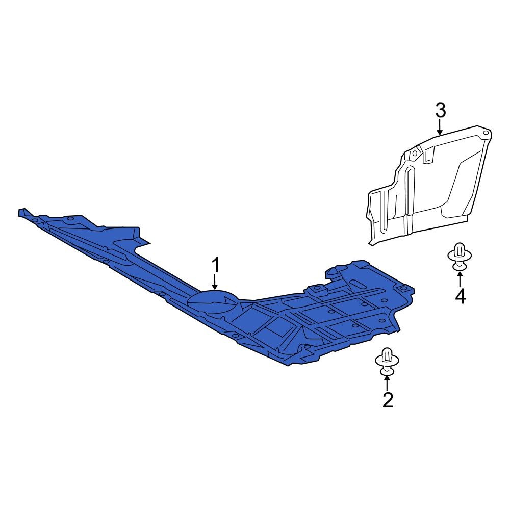 Toyota OE 514410R070 - Front Radiator Support Splash Shield
