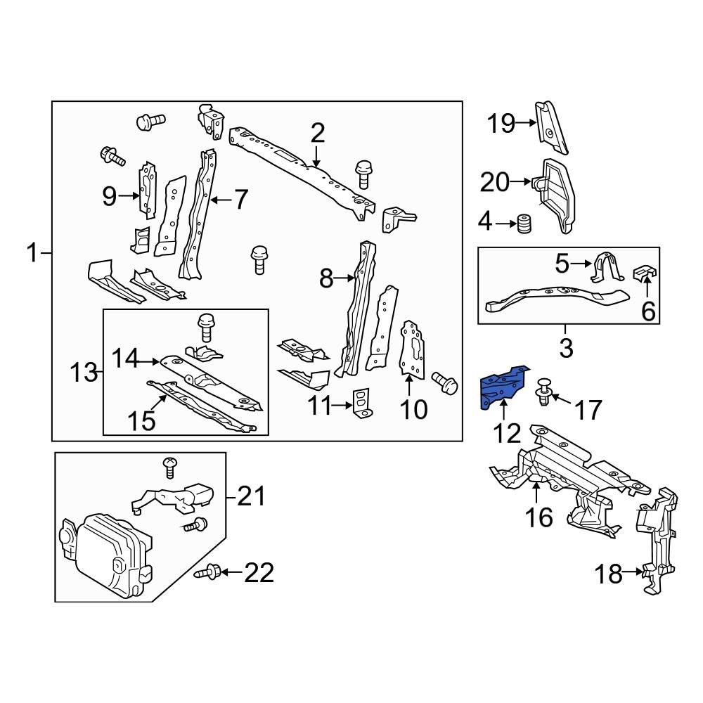 Toyota OE 532030R030 - Left Radiator Support Bracket