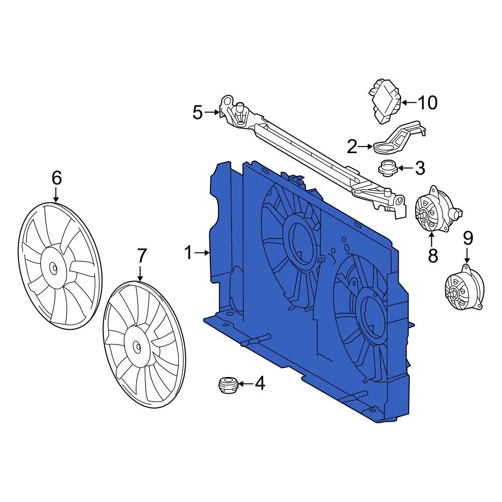 Toyota OE 1671136180 - Lower Engine Cooling Fan Shroud