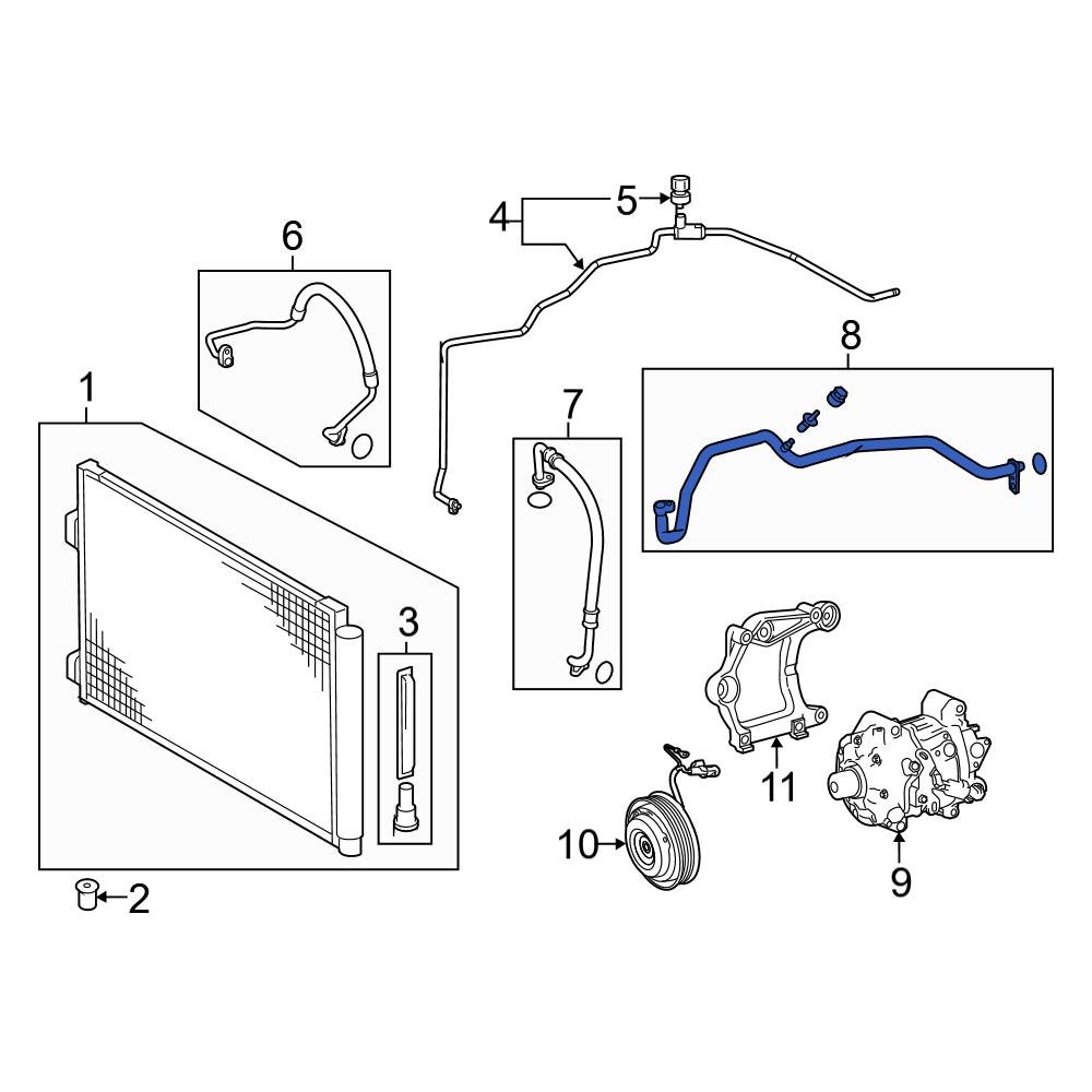 Toyota OE 887040R040 - A/C Refrigerant Hose