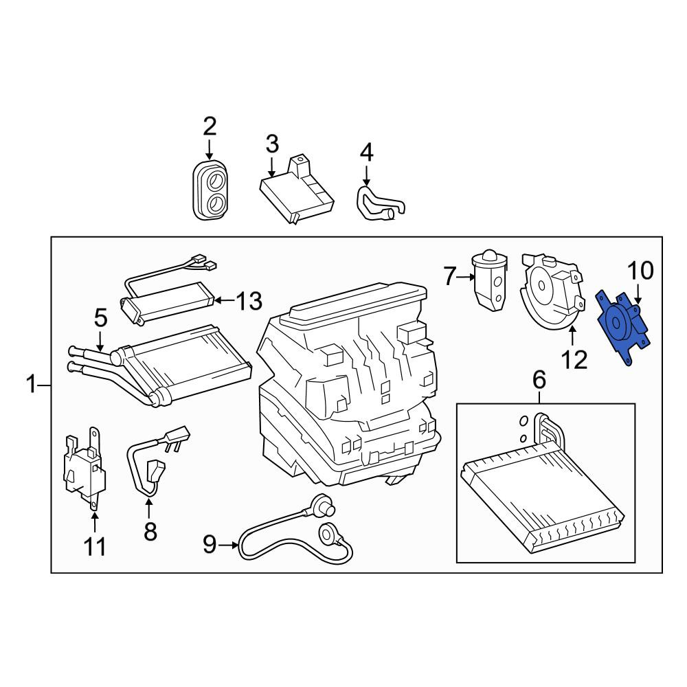Toyota OE 871060R020 - Right HVAC Blend Door Actuator