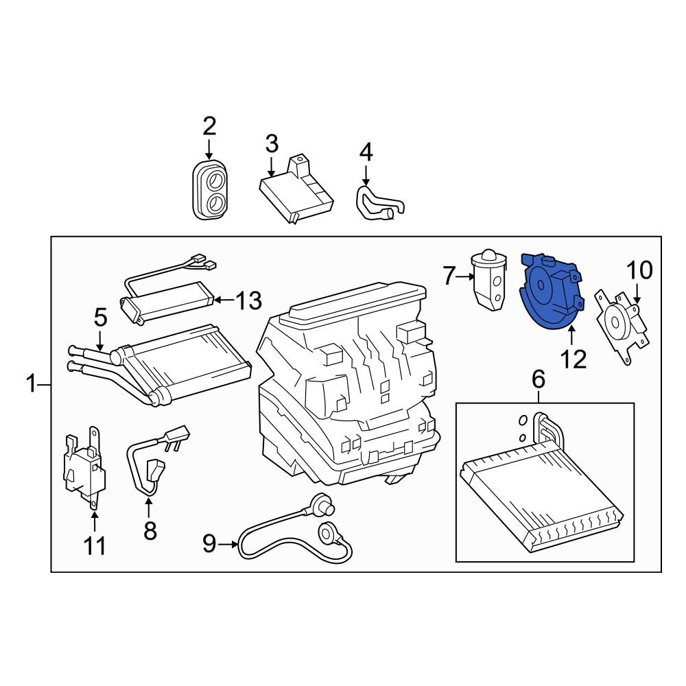 Toyota OE 8710642190 - HVAC Blend Door Actuator