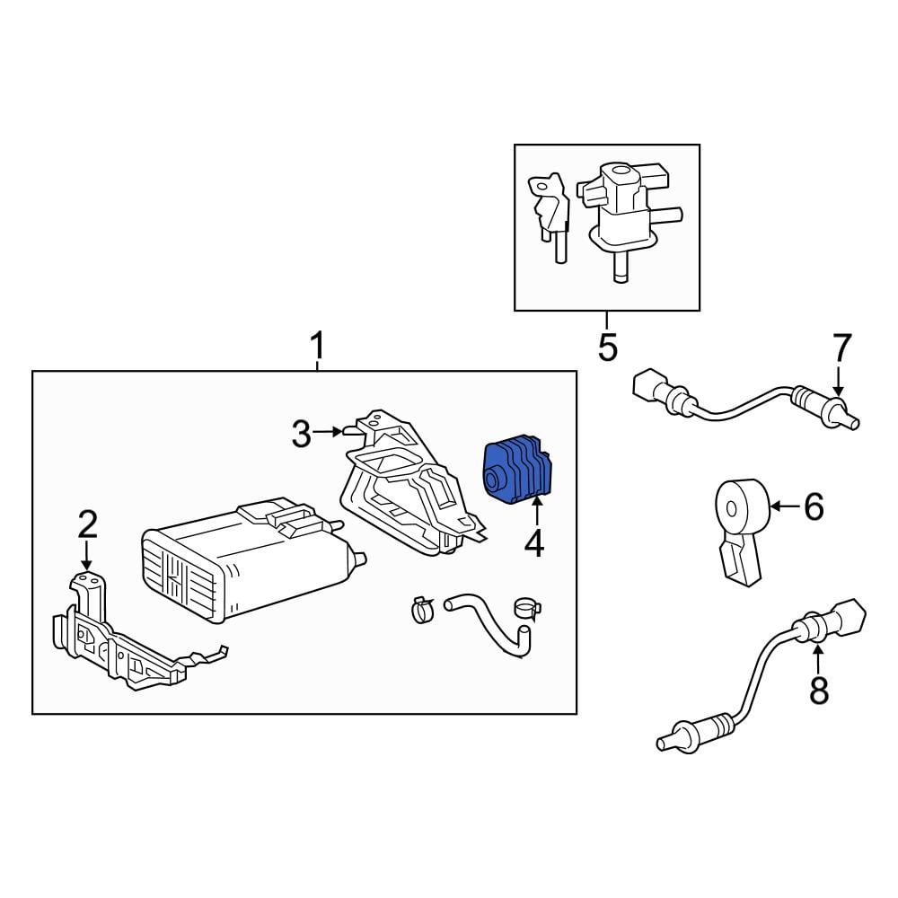 Toyota OE 90910AF006 - Evaporative Emissions System Leak Detection Pump