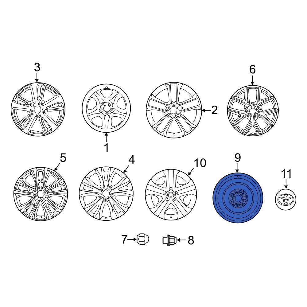 Toyota OE 4261106380 - Wheel