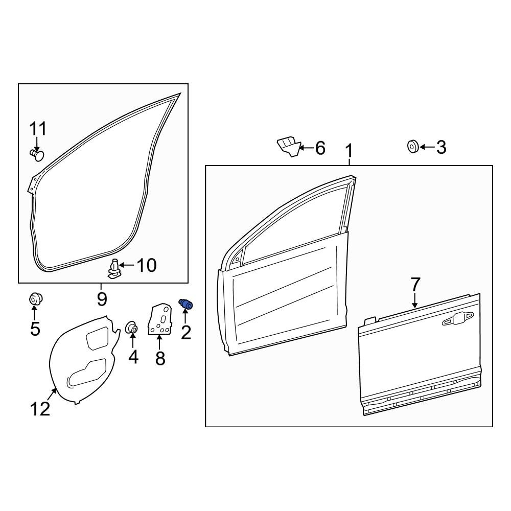 Toyota OE 9054109137 - Front Door Stop