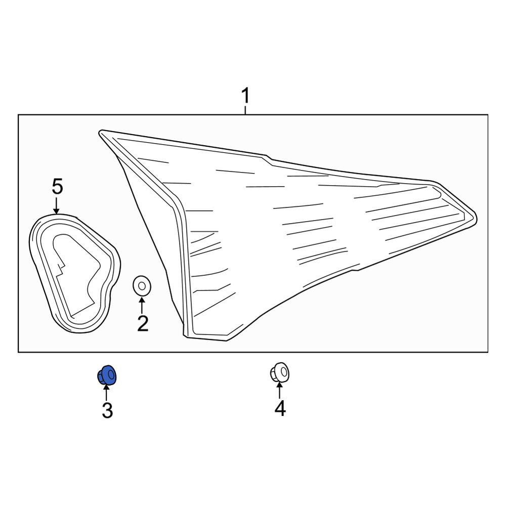Toyota OE 9008017188 - Tail Light Nut