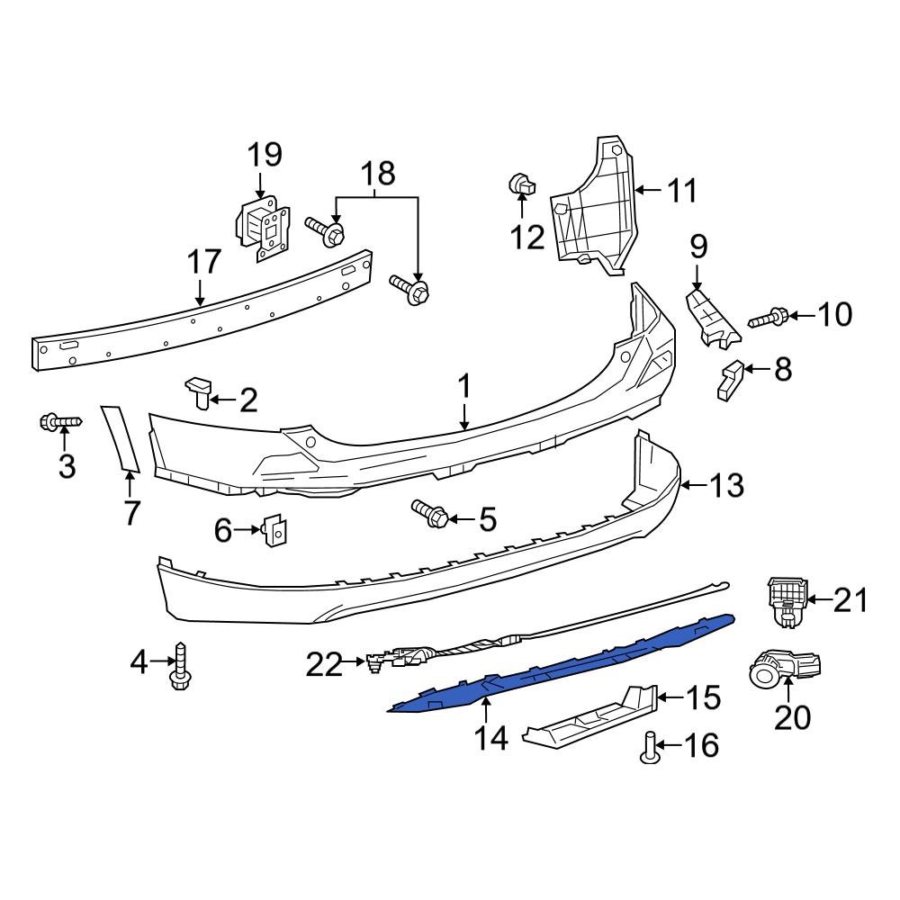 Toyota OE 5245342900 - Rear Valance Panel