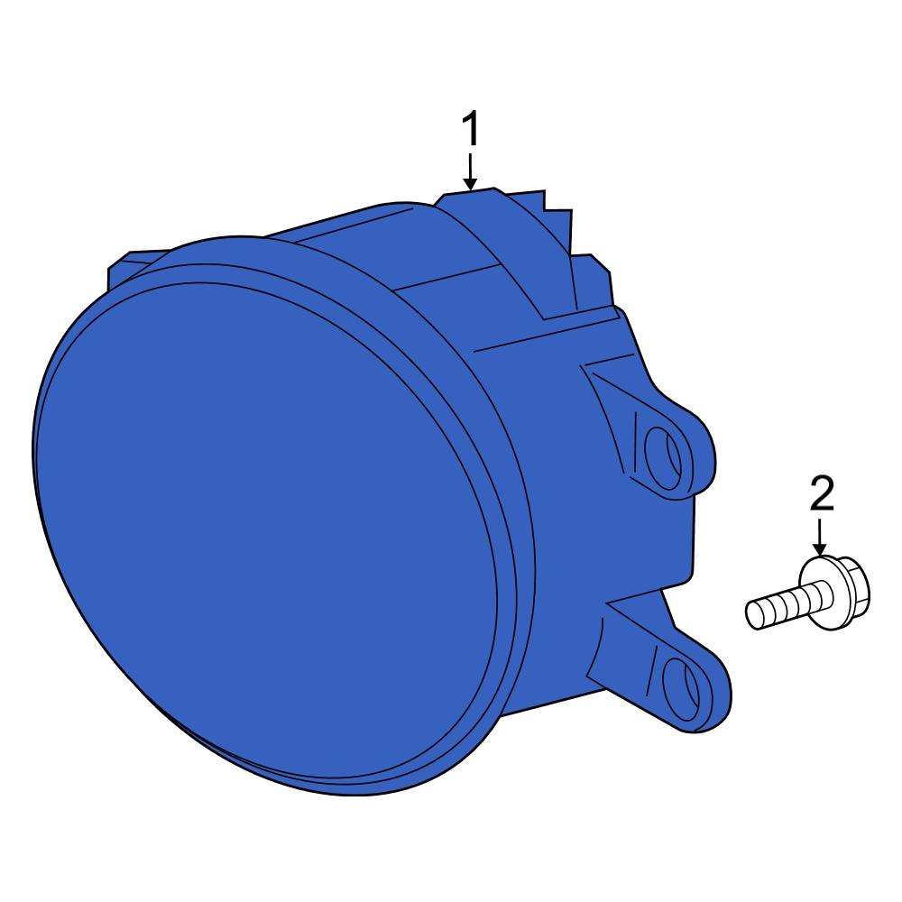 Toyota OE 812100E050 - Front Right Fog Light