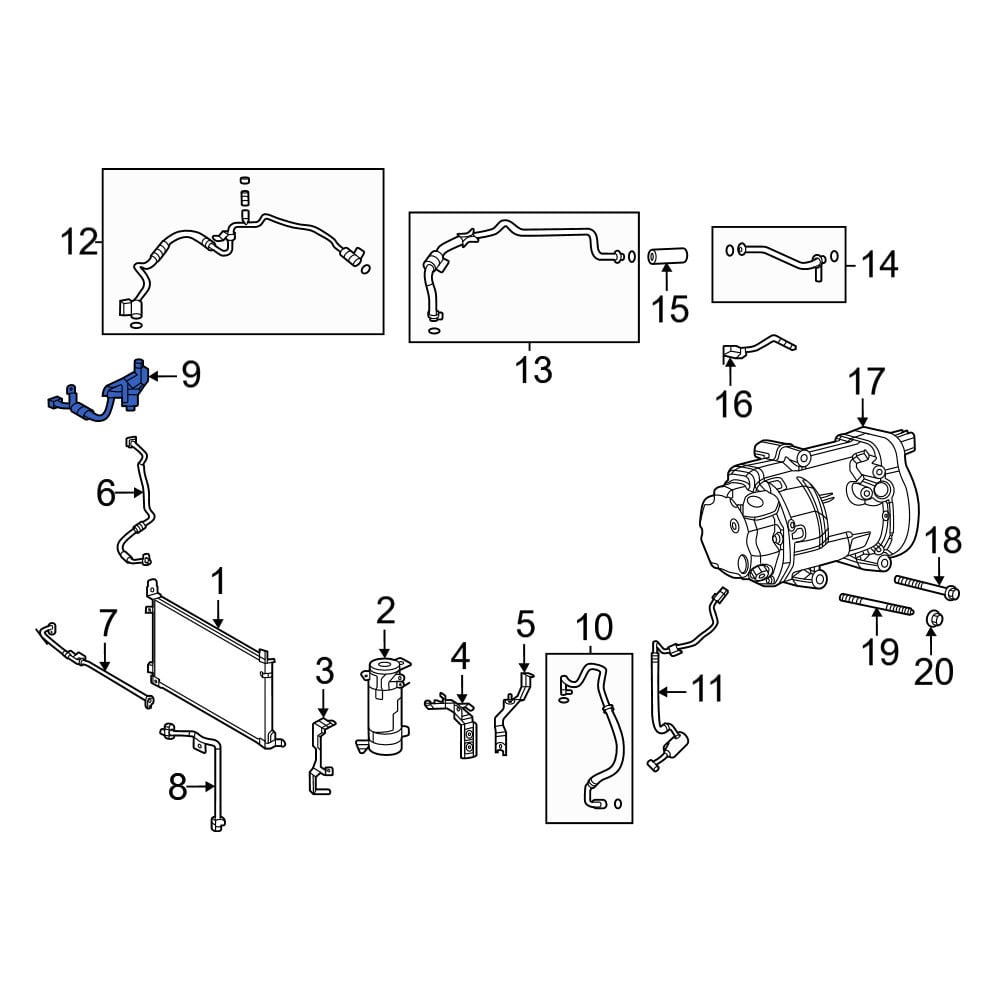 Toyota OE 8871142070 - A/C Refrigerant Liquid Hose