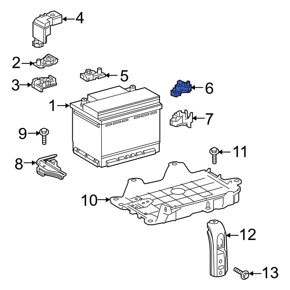 Toyota OE 2885025020 - Battery Cable Terminal End