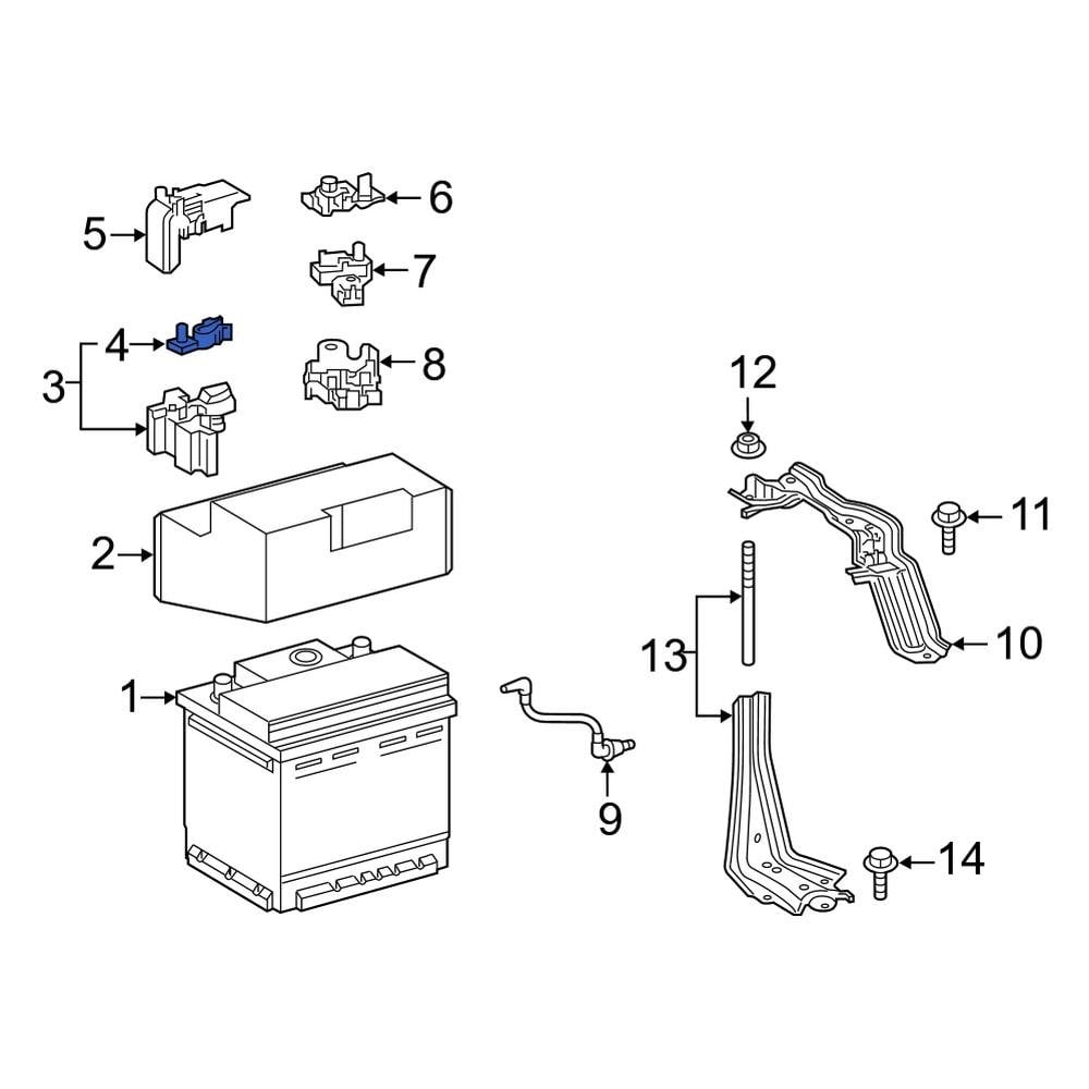 Toyota OE 2885025020 - Battery Cable Terminal End