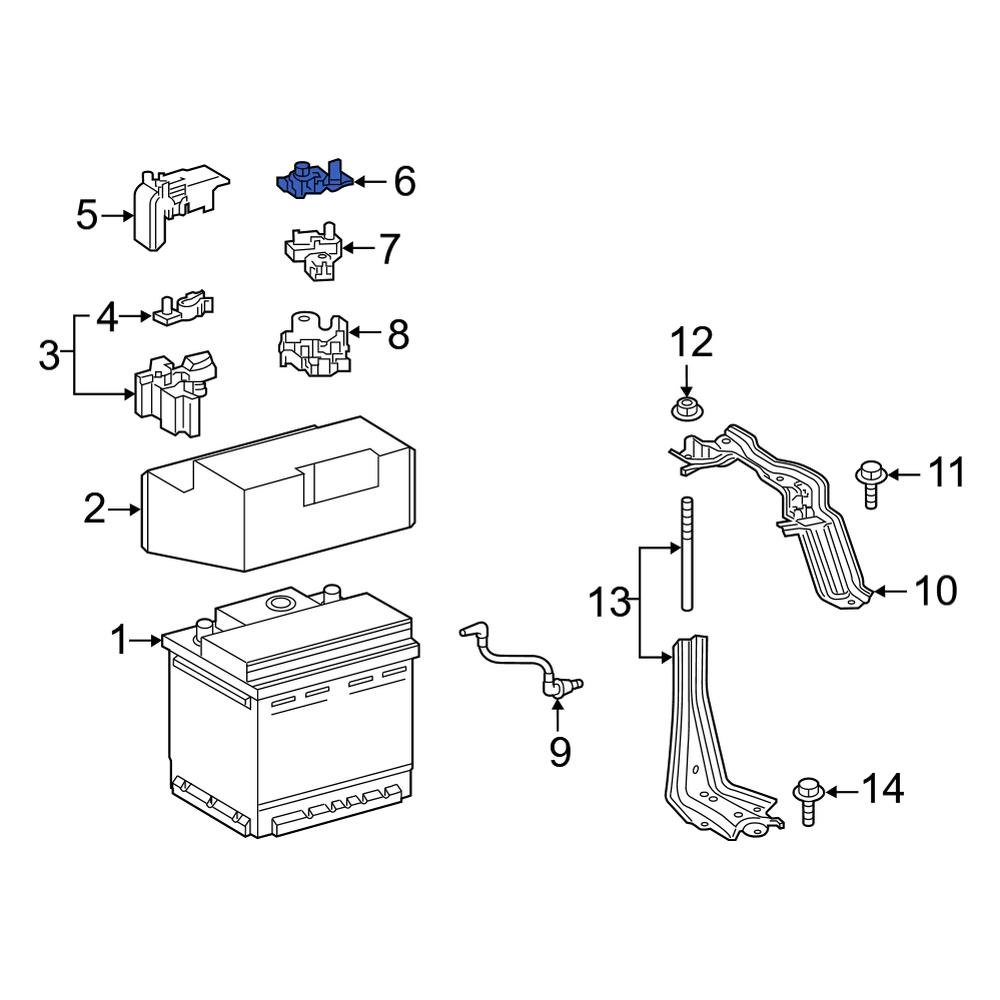 Toyota OE 2885025020 - Battery Cable Terminal End