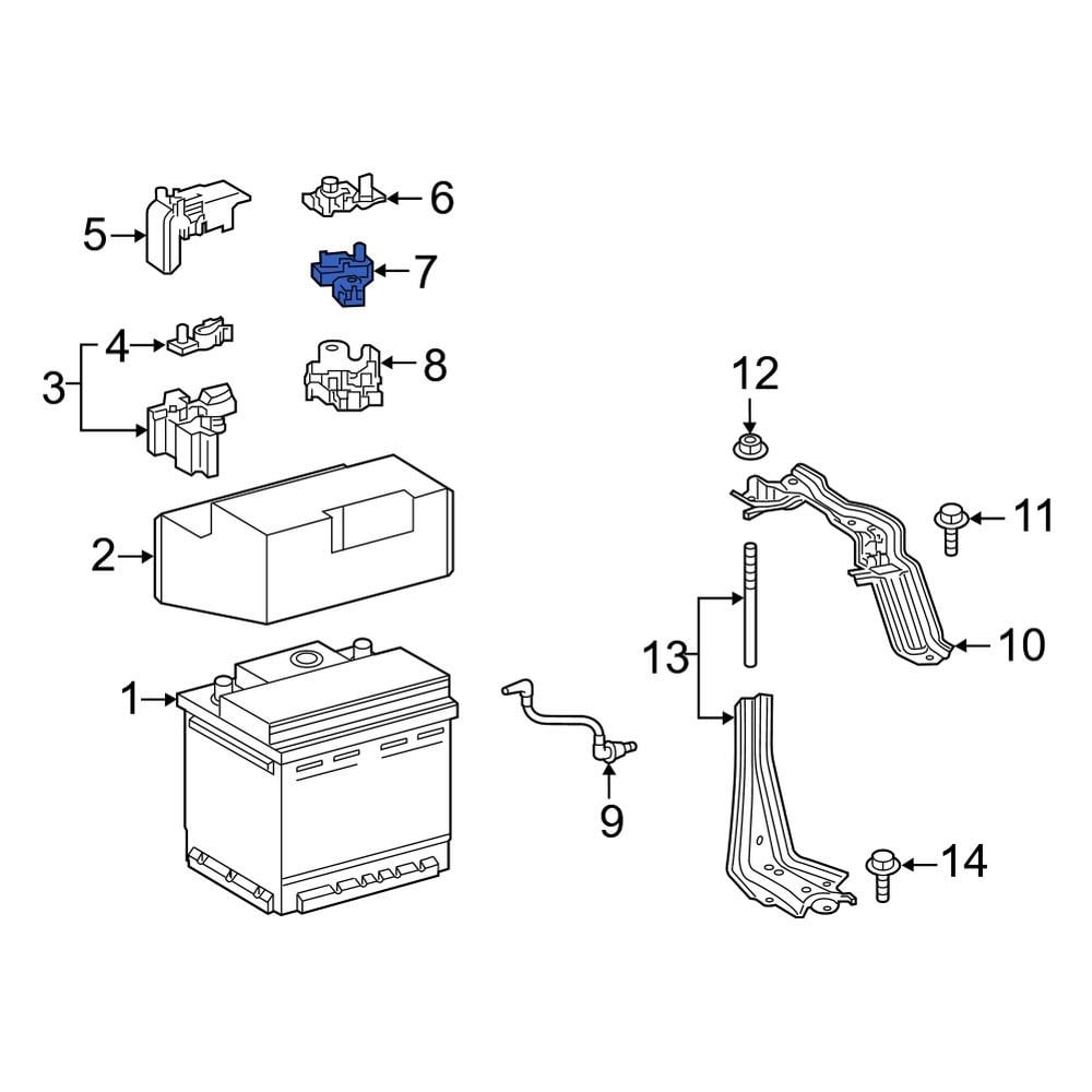 Toyota OE 2885025020 - Battery Cable Terminal End