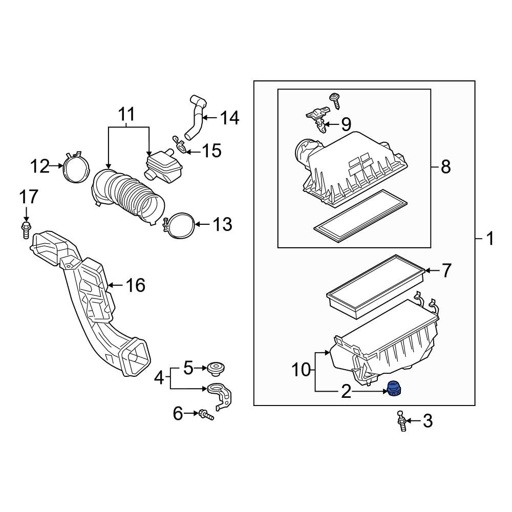 Toyota OE 1776925020 - Air Filter Housing Grommet
