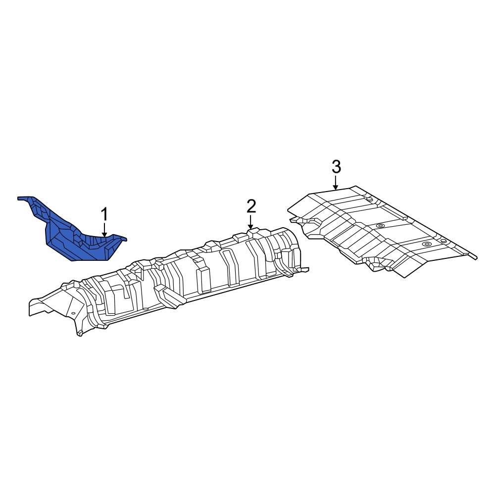 Toyota OE 581510R020 - Front Floor Pan Heat Shield