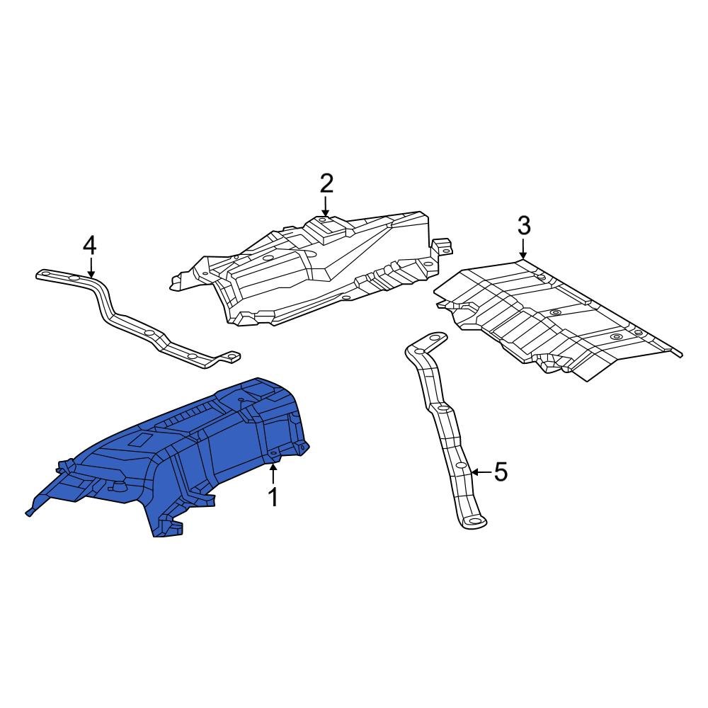 Toyota OE 581510R020 - Front Floor Pan Heat Shield