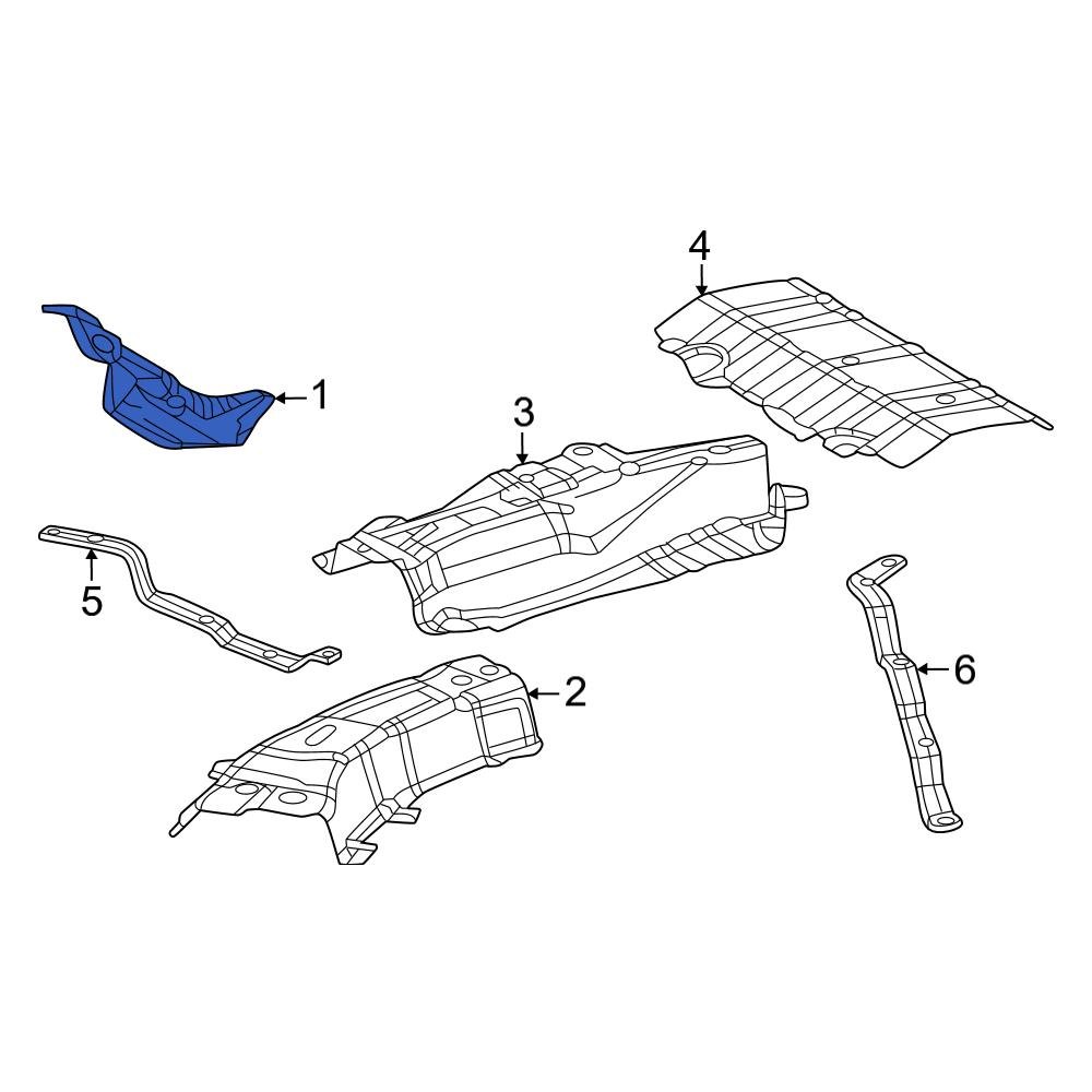 Toyota OE 581510R020 - Front Floor Pan Heat Shield