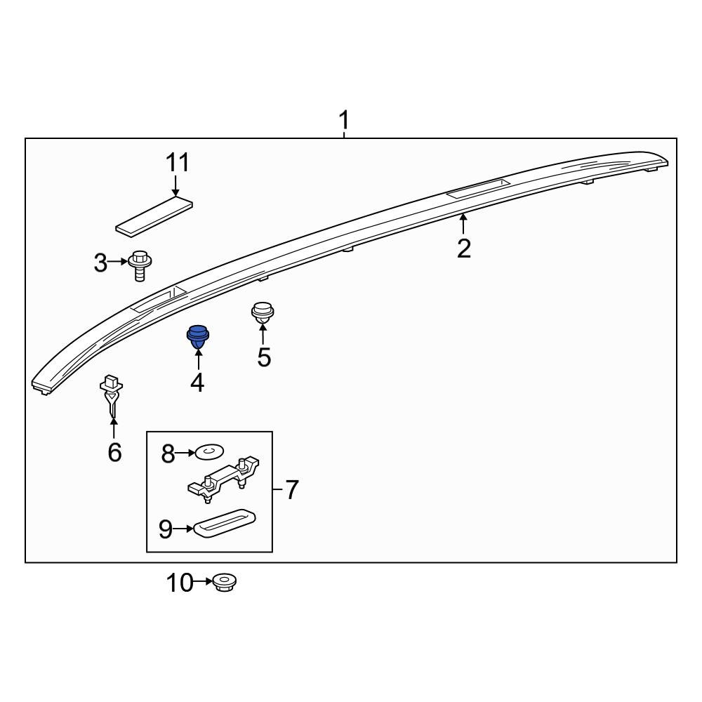 Toyota OE 9046710167 - Package Tray Trim Clip