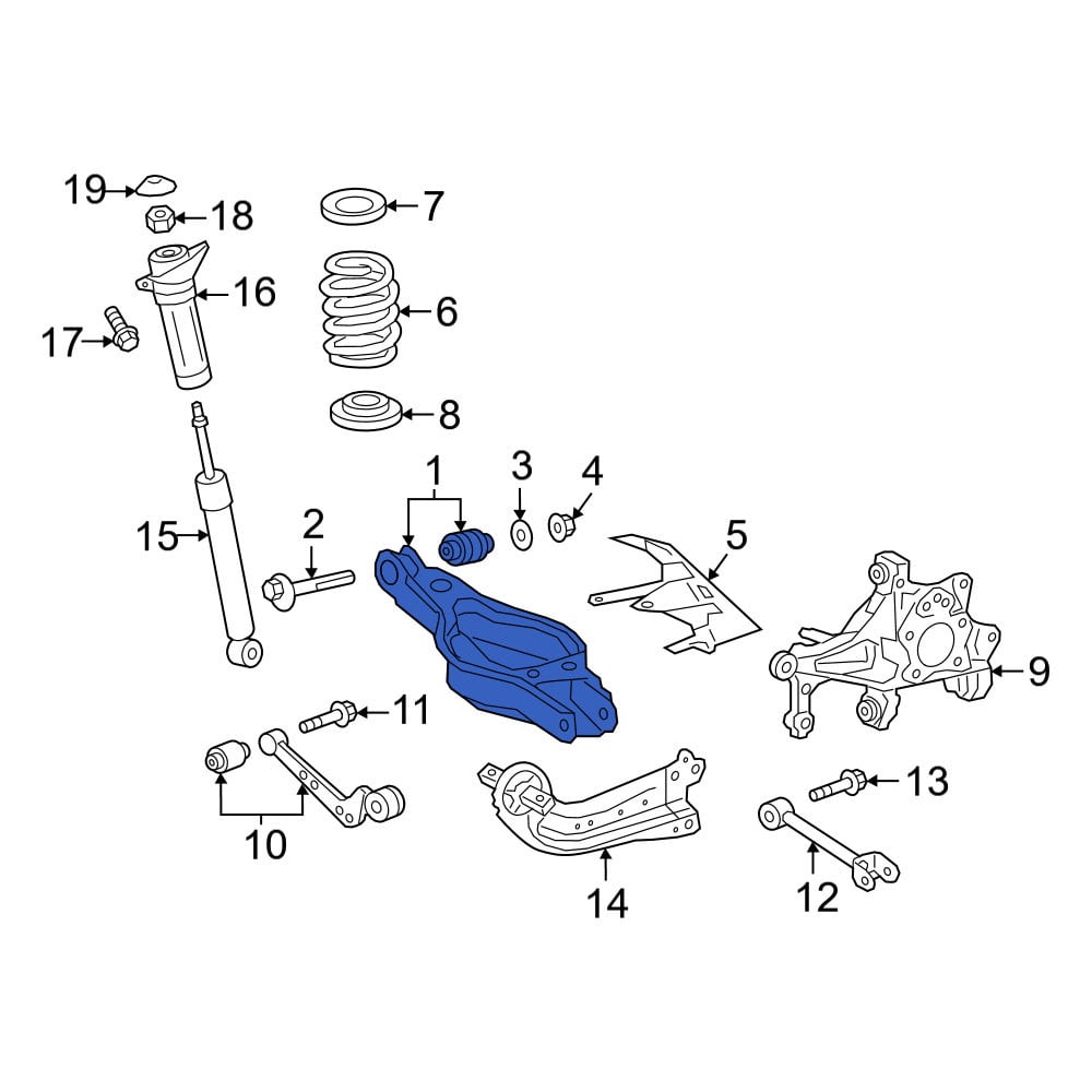 Toyota OE 480690R050 - Front Left Suspension Control Arm