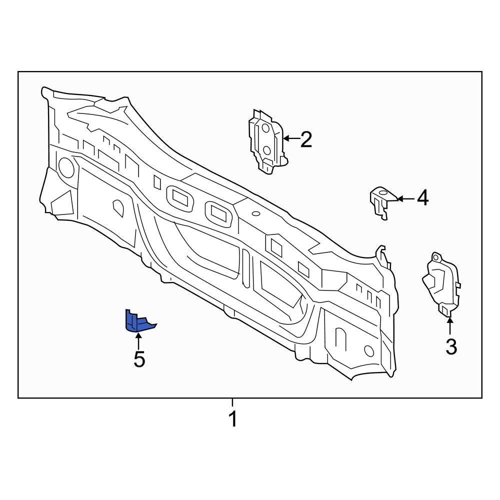 Toyota OE 525650R040 - Rear Lower Bumper Cover Bracket