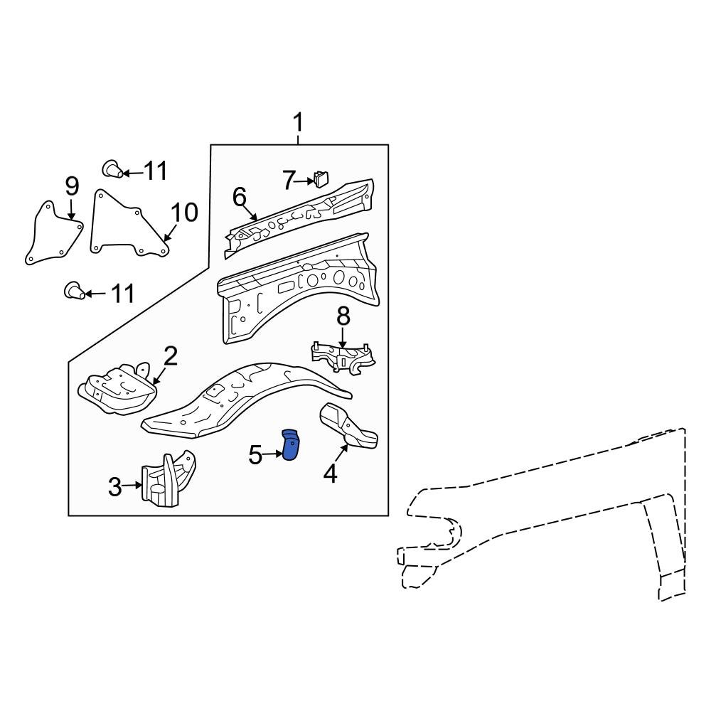 Toyota OE 537280C010 - Fender Apron Bracket