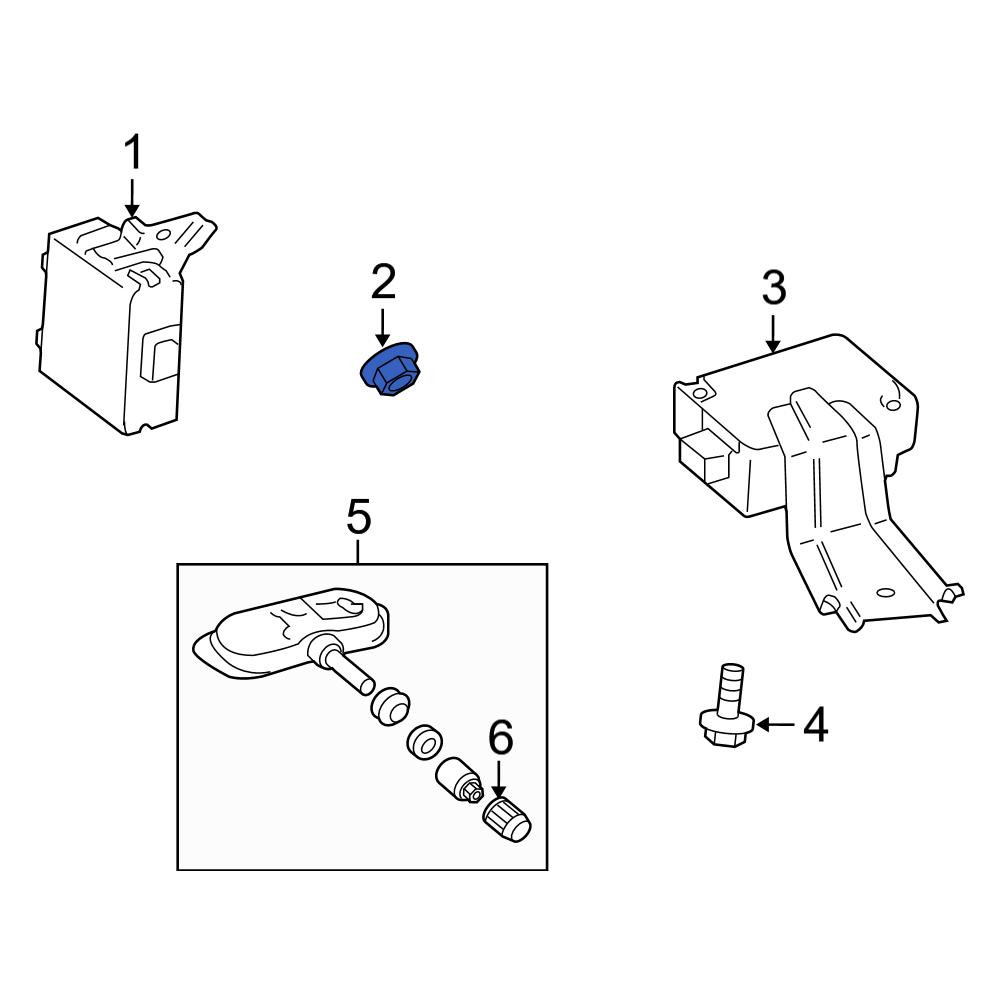 Toyota OE 90178A0132 - A/C Condenser Nut