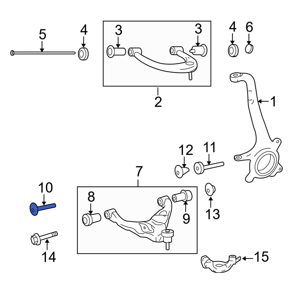 Toyota OE 4840904030 - Alignment Camber Adjusting Eccentric Bolt
