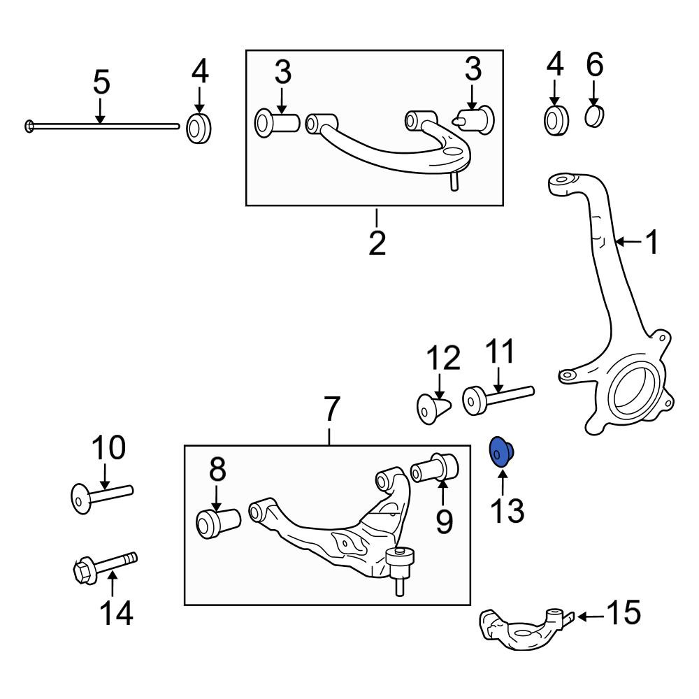 Toyota OE 4819860011 - Front Outer Alignment Camber Adjusting Eccentric