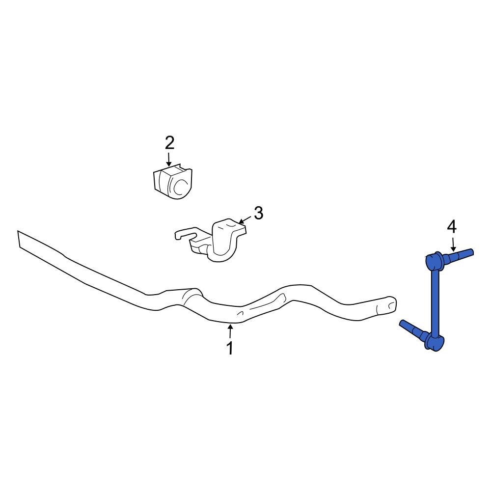 Toyota OE 4882060050 - Front Right Suspension Stabilizer Bar Link