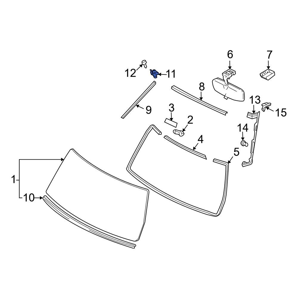 Toyota OE 6786935010 - Windshield Molding Clip
