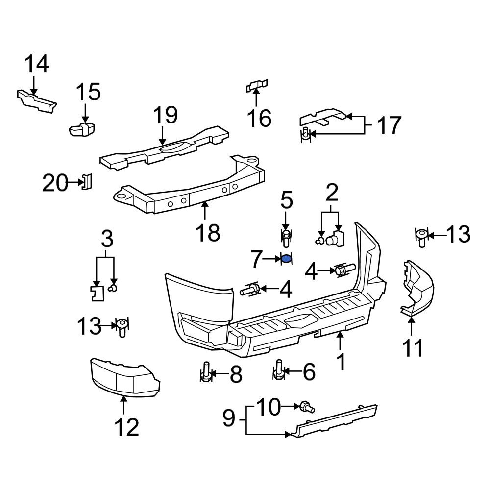 Toyota OE 5235660050 - Rear Bumper Cover Grommet