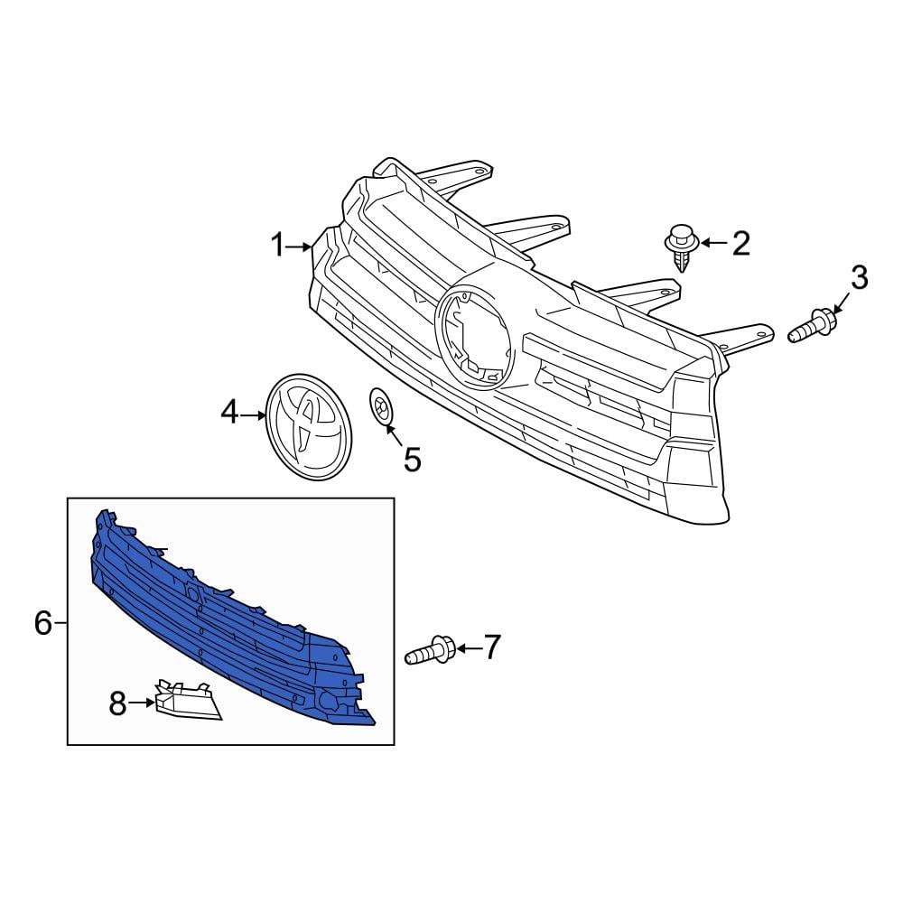 Toyota OE 531020E070 - Front Lower Grille