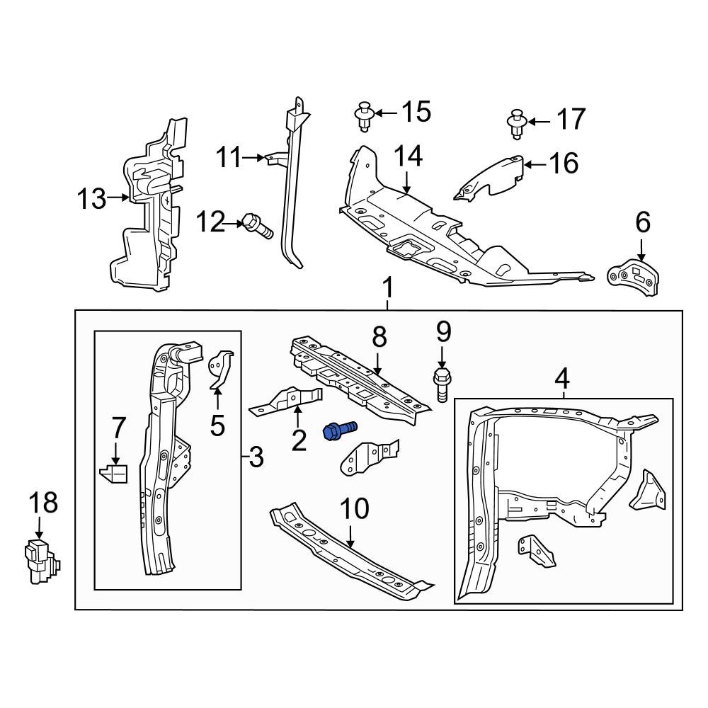 Toyota OE 532010E904 - Front Radiator Support Panel