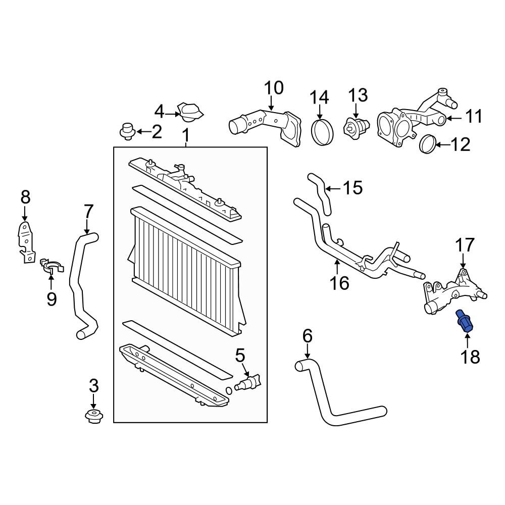 Toyota OE 8942233030 - Engine Coolant Temperature Sensor
